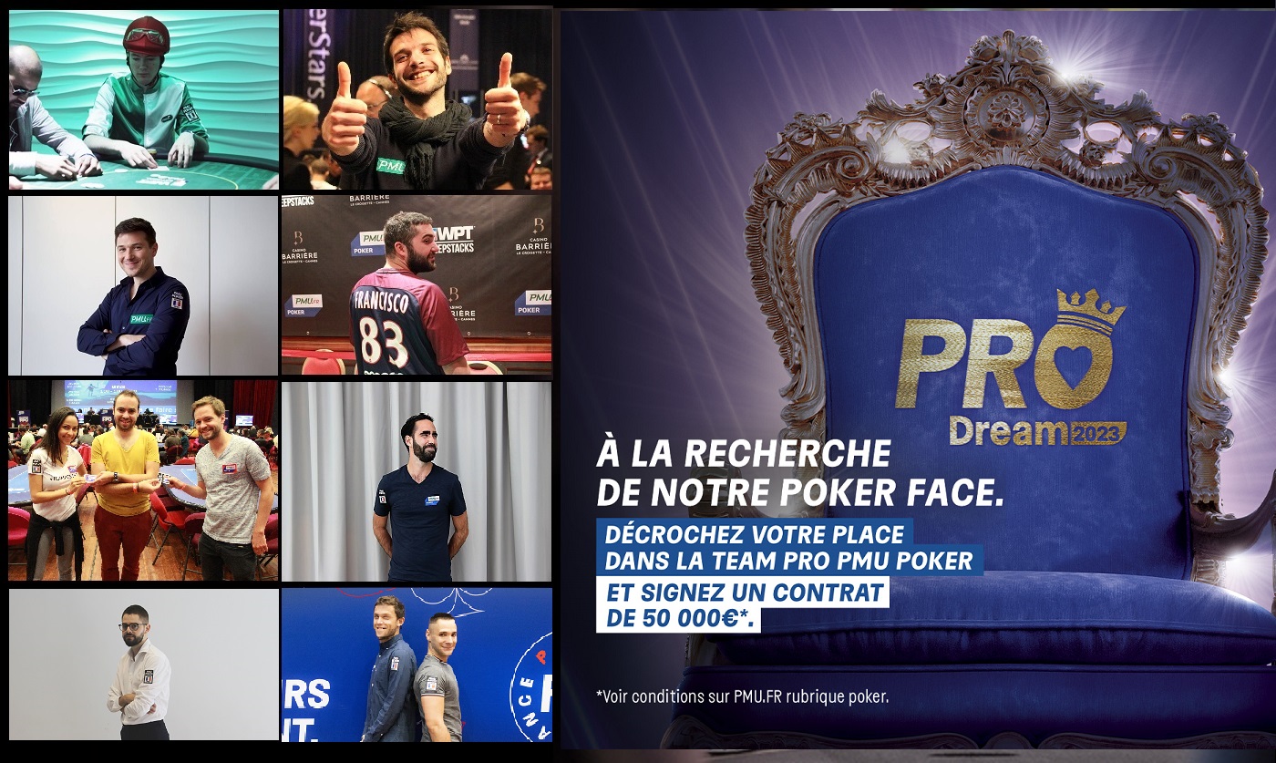 ProDream 2023: Intégrez la Team Pro PMU Poker avec un contrat de 50 000 ...